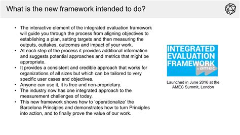 Amecs Integrated Evaluation Framework A Practical Overview Pptx