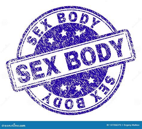 Grunge Textured Sex Body Stamp Seal Stock Vector Illustration Of