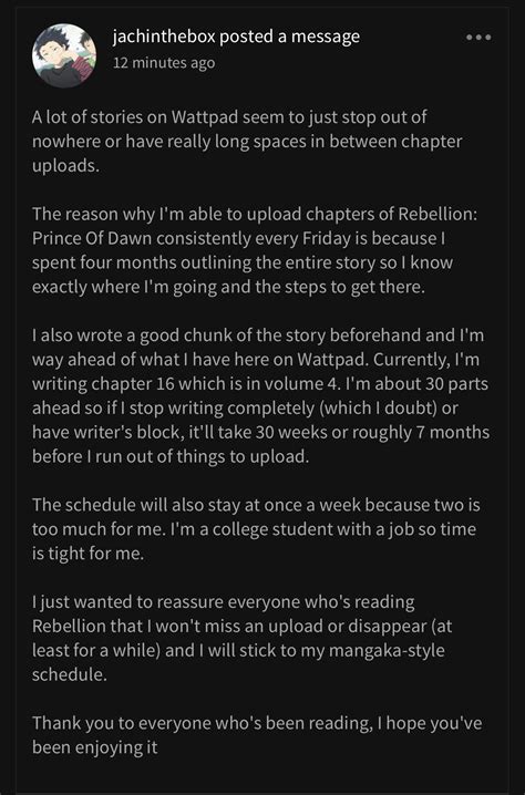 I Wanted To Reassure My Readers Rwattpad