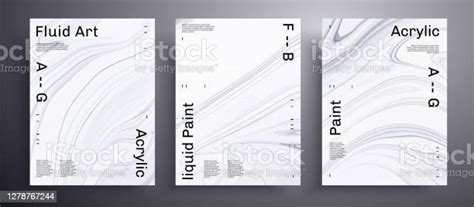 추상 벡터 플래카드 현대 디자인 유체 아트 커버 팩 디자인 커버 초대장 프레젠테이션 등에 적용되는 예술적 배경 흑백 트렌디한 페인팅 배경 가리기에 대한 스톡 벡터 아트 및