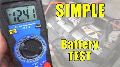 How To Test An Automotive Battery With A Multimeter Youtube