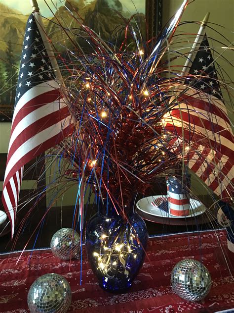 4th Of July Centerpieces Christmas Bulbs Christmas Ornaments 4th Of