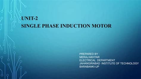 Split Phase Induction Motors Principle And Types Pptx Science