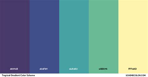 Tropical Color Schemes