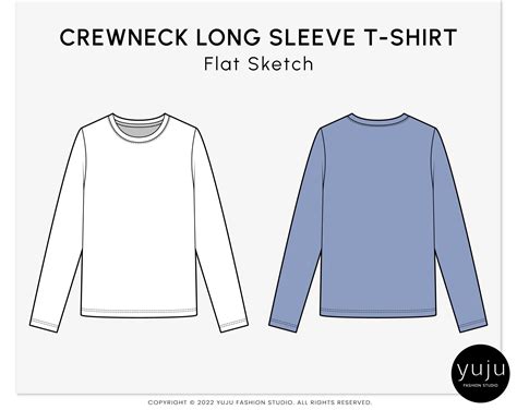 Long Sleeve T Shirts Template
