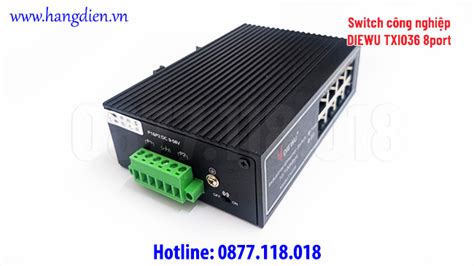 Switch Công Nghiệp Diewu Txi036 8port Tổng Hợp Thiết Bị Điện