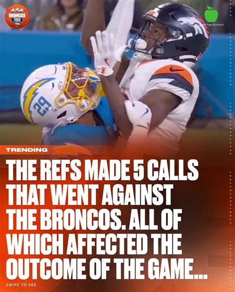 Denver Broncos Fanpage Refs Vs Broncos🔥🔥🔥 Sportsbetexpert Instagram