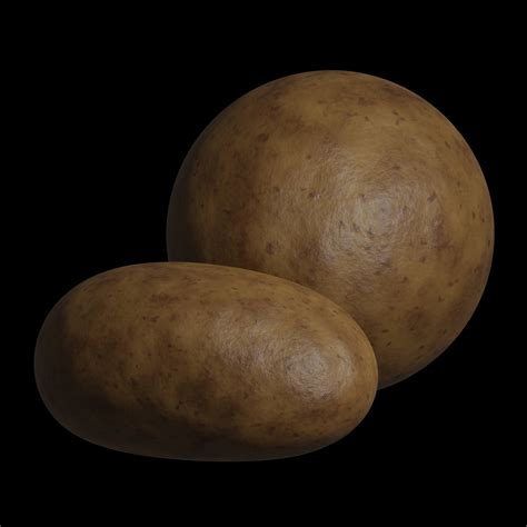 Potato Realistic Texture 3d Model By Shehatadesigns
