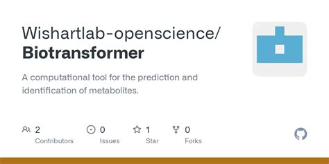 GitHub Wishartlab Openscience Biotransformer A Computational Tool For The Prediction And