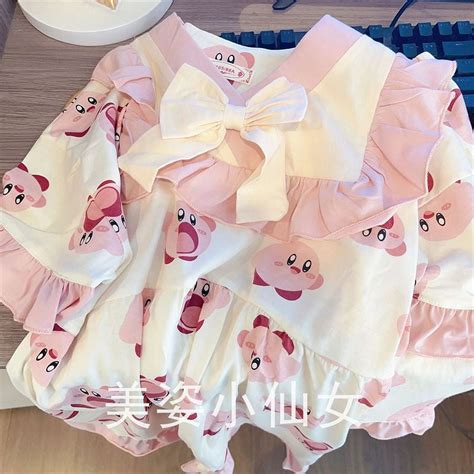 Sanrio Pajamas Sets Hello Kitty Kuromi Pachacco Kawaii Gils Cute Cartoon Sleepwear Sweet Summer