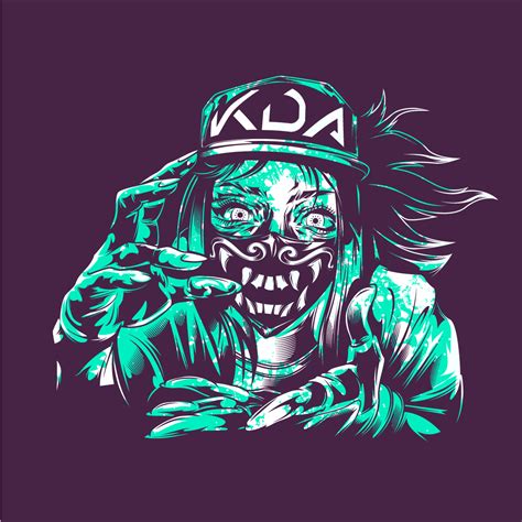Kda Akali Neon Wallpapers Wallpaper Cave
