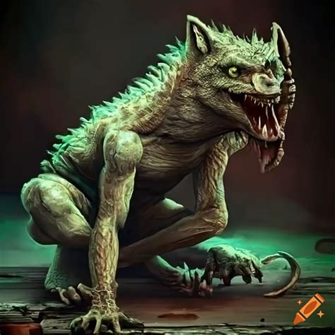 Image Of A Post Apocalyptic Mutant Lizard Wolf On Craiyon