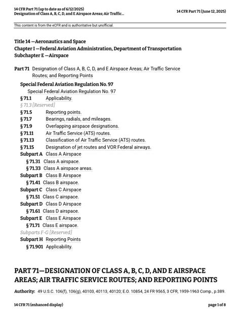Class A E Airspace Designations Pdf Air Traffic Control Aviation