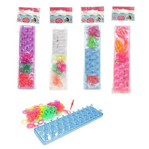 Udělej Si Svůj Náramek Gumičky 300ks Náčiní Pletací Stav Na Náramky V Sáčku 8x29x3cm