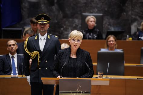Address Of Newly Elected President Nataša Pirc Musar At A Ceremony At The National Assembly