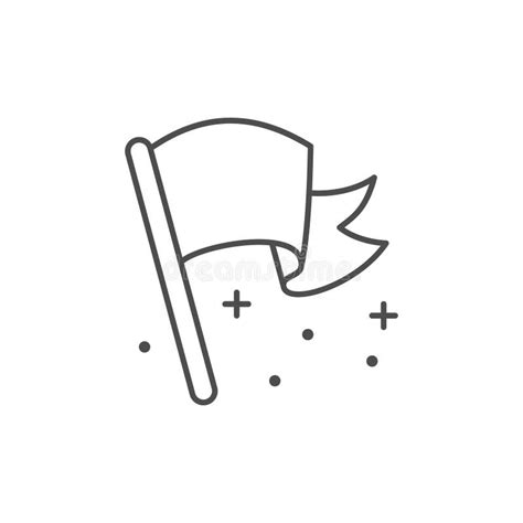 Waving Flag Outline Stock Illustrations 8542 Waving Flag Outline