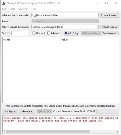 Having An Issue With Cmake Following The Tutorial Ropengl
