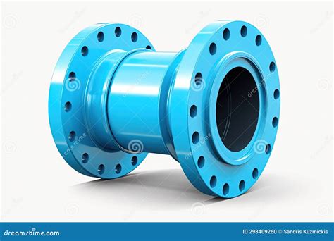 Durable Flanged Pipe Reducer Isolated On White Background Generative