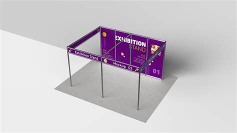 Premium Psd Shell Scheme Exhibition Booth Mockup