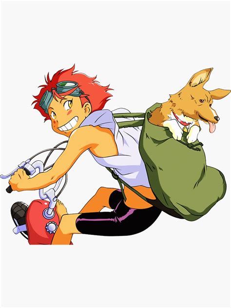 Ed And Ein Cute Sticker For Sale By Snailhunter66 Redbubble