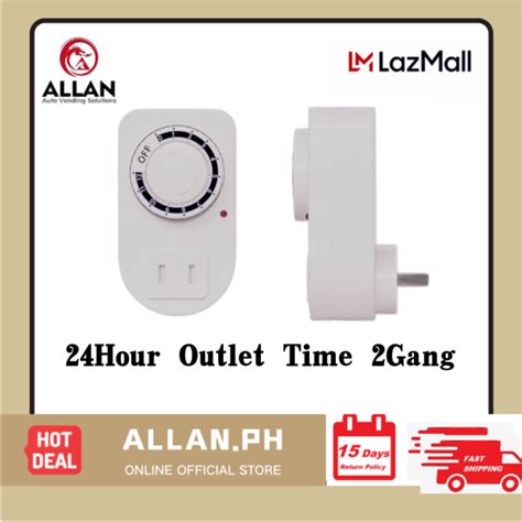Allan 24 Hour Outlet Timer 2 Gang Lazada Ph