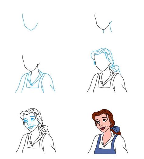 20 Easy And Cute Belle Drawing Ideas Drawing Photos
