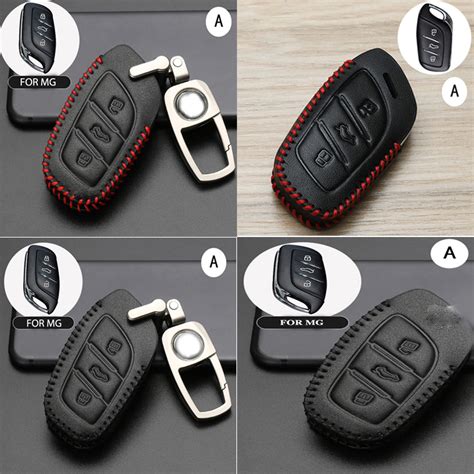Genuine Leather Key Cover For Mg Zs Mg Vs Mg Hs Mg Zs Ev Mg4 Evmg