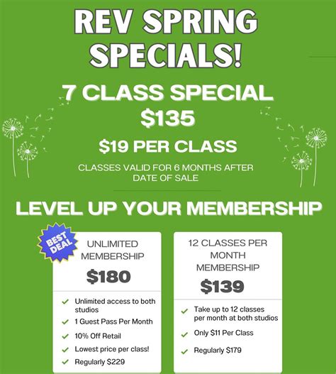 Rev Cycle ⏰ Time Is Ticking To Level Up Spring Specials