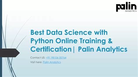Ppt Best Data Science With Python Online Training And Certification