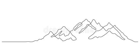 Mountain Line Outline Alps Mountains Stroke Png And Svg Design For