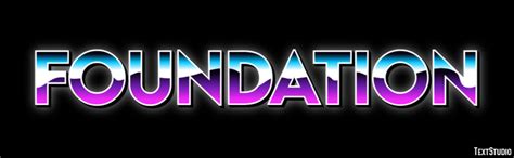 Foundation Text Effect And Logo Design Word