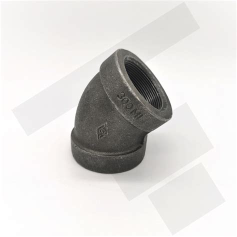 Codo 45° A197 Negro 300lbs Npt Valvulas Industriales