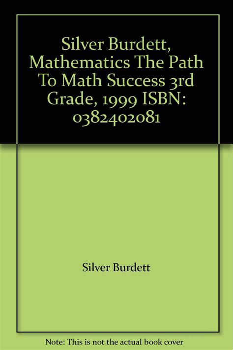 Mathematics The Path To Math Success Silver Burdett Ginn
