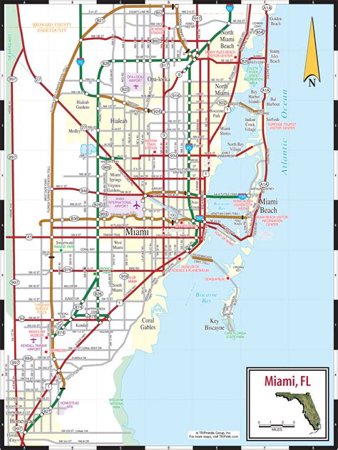 Map Of Miami Florida Artofit
