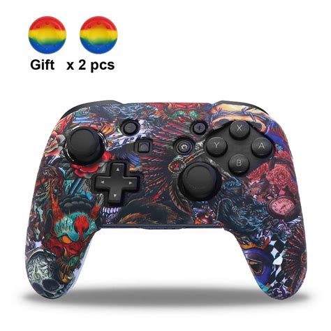 Switch Pro Controller Silicone Protective Case Joystick Cap F