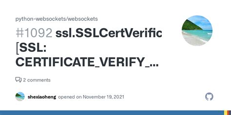 Ssl Sslcertverificationerror Ssl Certificate Verify Failed Certificate Verify Failed Unable