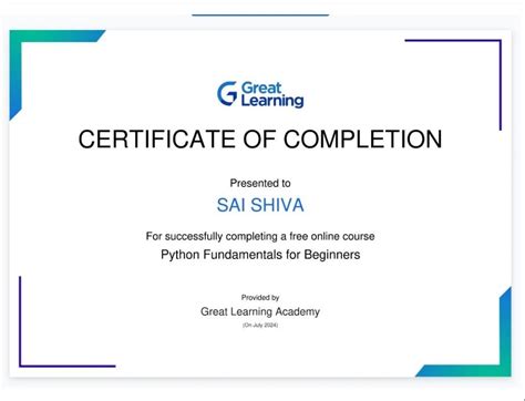 Completed Python Fundamentals Course Sai Shiva Posted On The Topic Linkedin