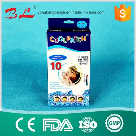 2023 Chinese Medical Products Cooling Gel Patch Fever Reducing Patch
