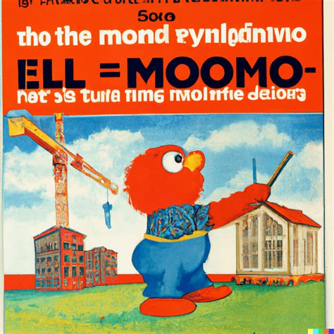 Propaganda Poster Of Elmo Building A House R Dalle2