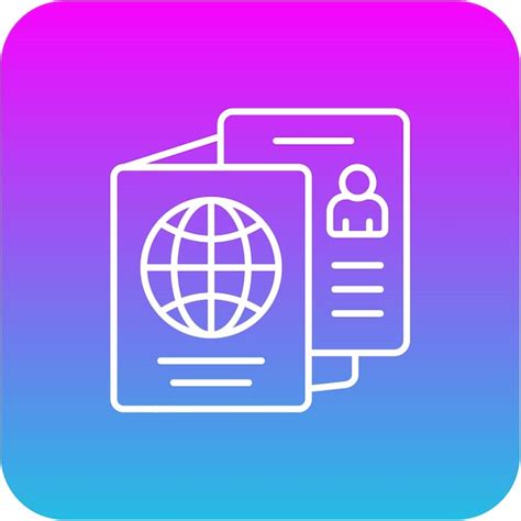 Passport Icon Premium Vector