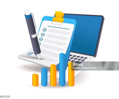 Business Growth Data Analysis Checklist Stock Illustration Download