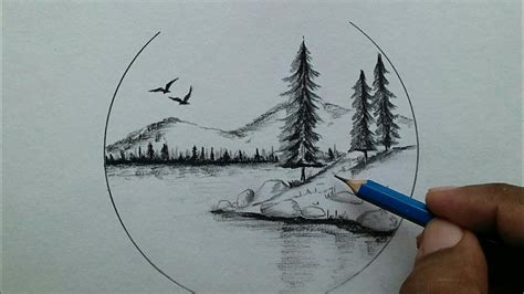 How To Draw Nature Pencil Drawing
