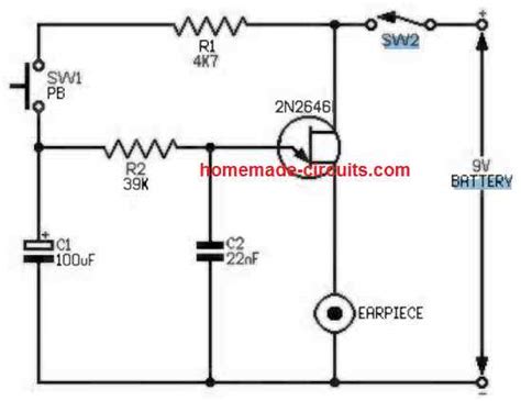 10 Simple Unijunction Transistor Ujt Circuit Diagrams Explained Homemade Circuit Projects