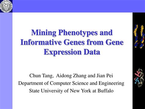 Ppt Gene Expression Data Mining Phenotype Discovery And Informative Gene Selection Powerpoint