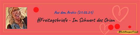 🎲 Im Schwert Des Orion Denken Lesen Schreiben Freitagsbriefe