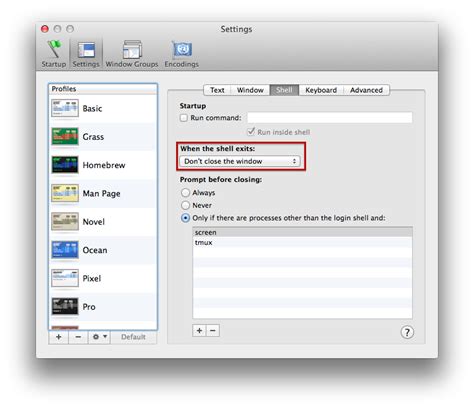 Macos Exit Terminal After Execution Stack Overflow