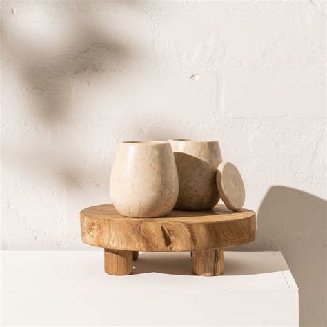 Eka Teak Footed Tray Inartisan