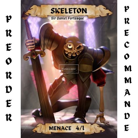 Skeleton Skeleton 41 Menace Custom Token Full Art For Mtg Etsy