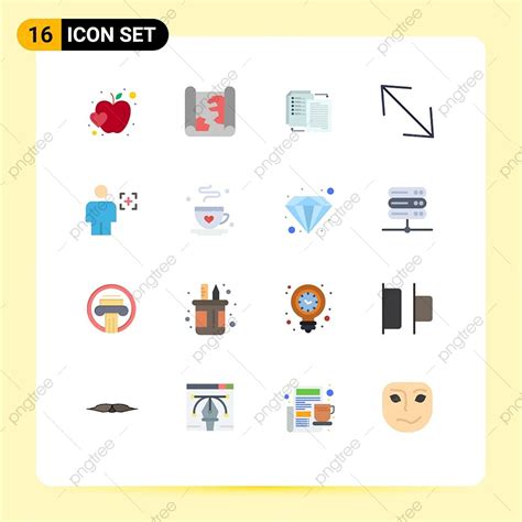 16 Thematic Vector Flat Colors And Editable Symbols Of Body Value Day Database Png And Vector