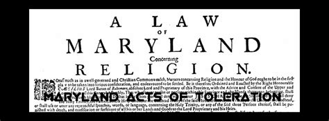 Maryland Act Of Toleration Is Passed